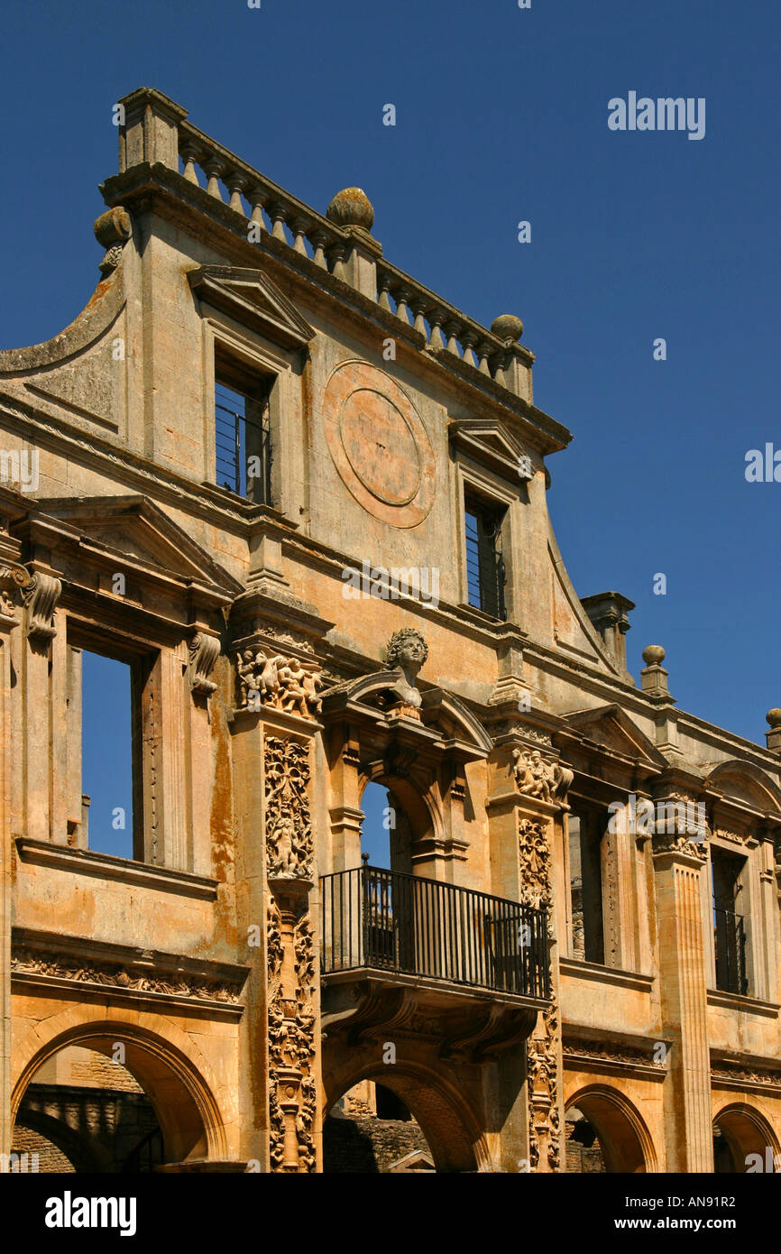 Kirby Hall Elizabethan 17th Century Mansion House Stock Photo - Alamy