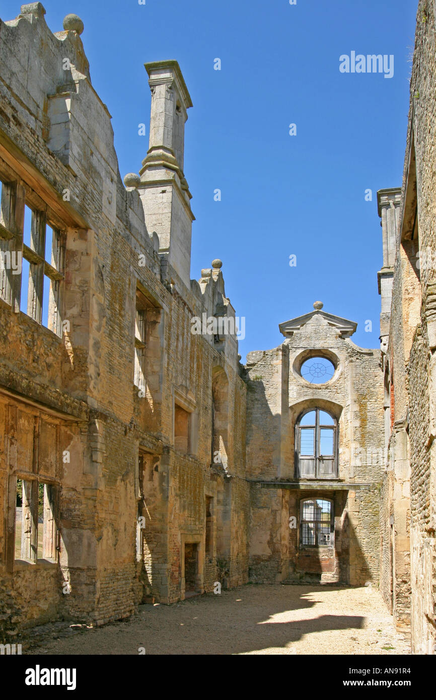 Kirby Hall Elizabethan 17th Century Mansion House Stock Photo - Alamy