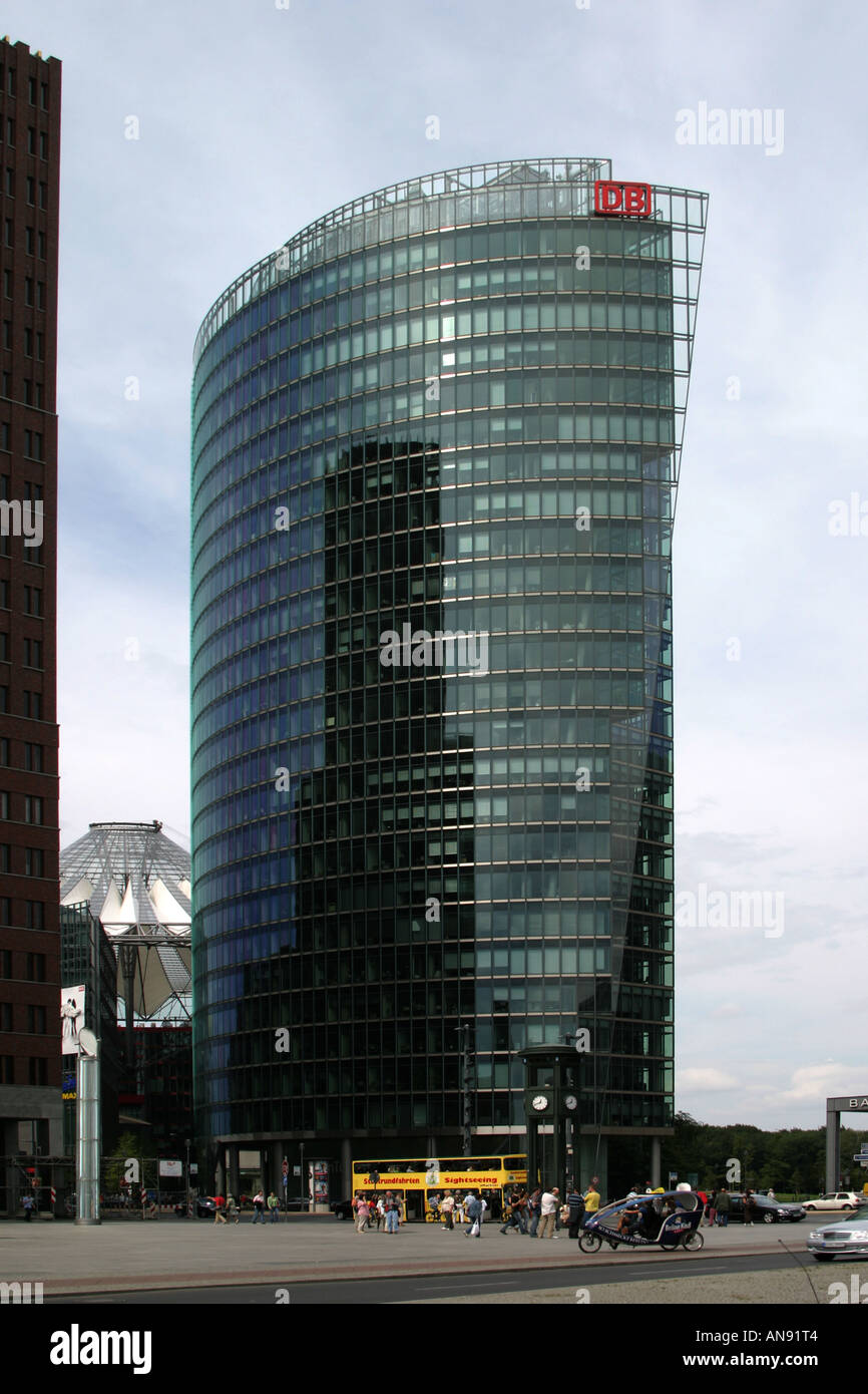 Deutsche Bahn (German Railways) DB headquarters Potsdamer Platz, Berlin ...