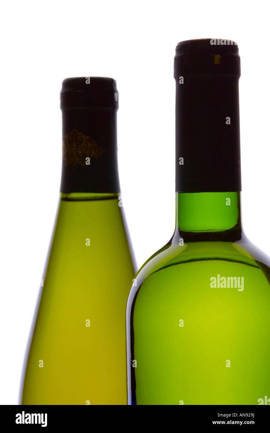 Two wine bottles Stock Photo - Alamy