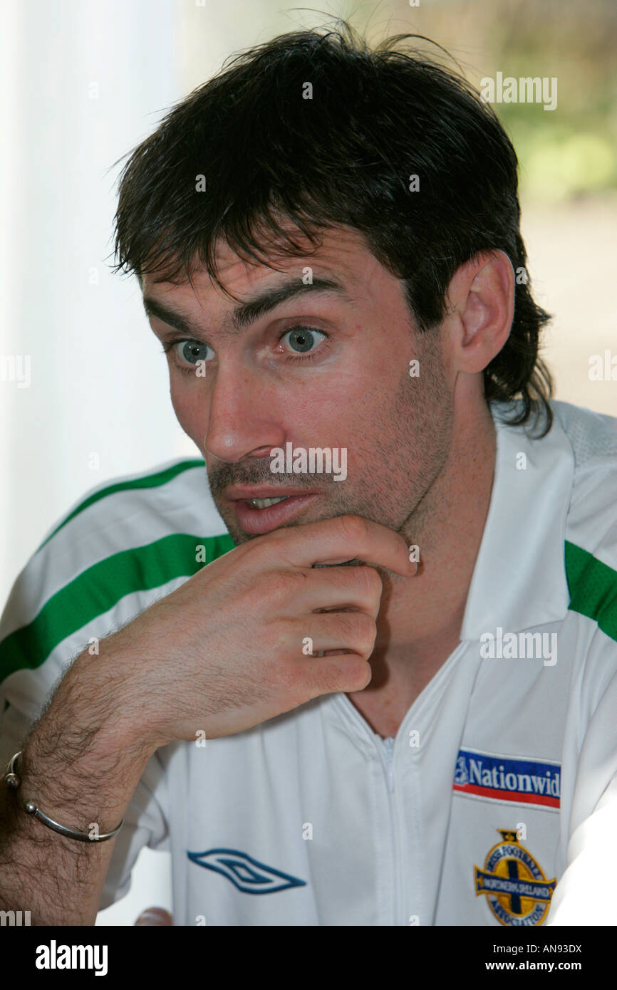 Keith Gillespie at Northern Ireland press conference Stock Photo - Alamy