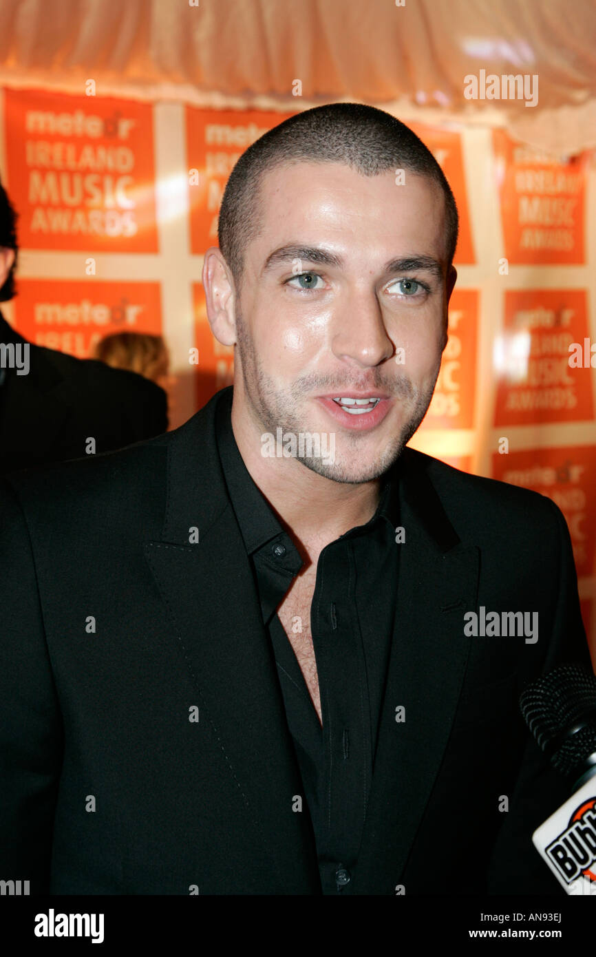 shayne Ward at the irish meteor music awards Stock Photo - Alamy