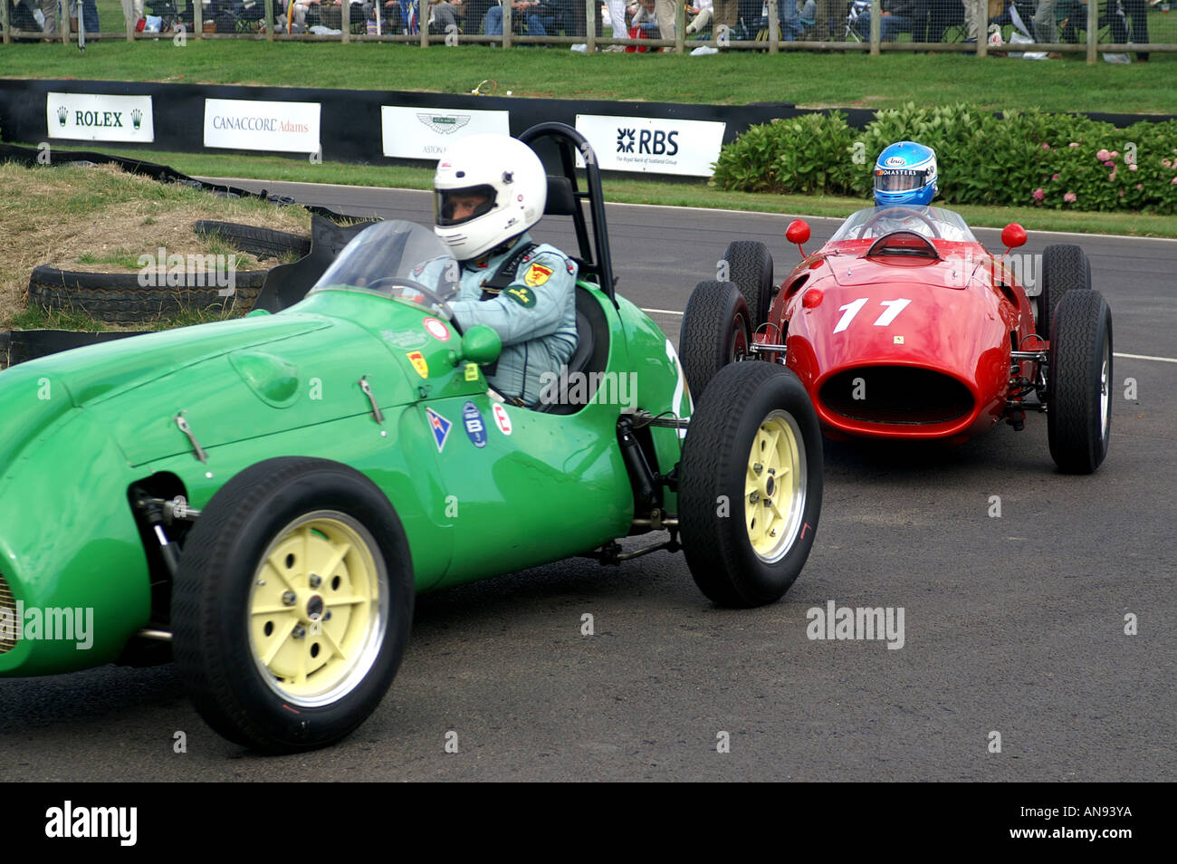 Cooper-Bristol Mk2 T23 and Ferrari 246 Dino Stock Photo - Alamy