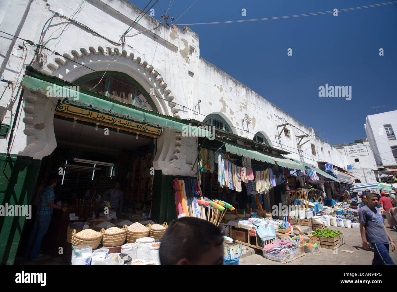 Shops in the medina souk, Tetouan, Morocco Stock Photo - Alamy