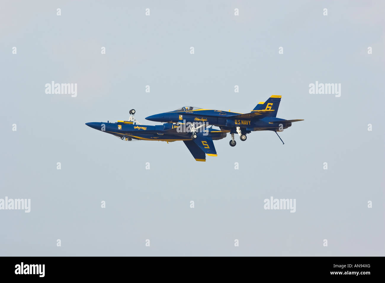 Blue angels opposing solos setting hi-res stock photography and images ...
