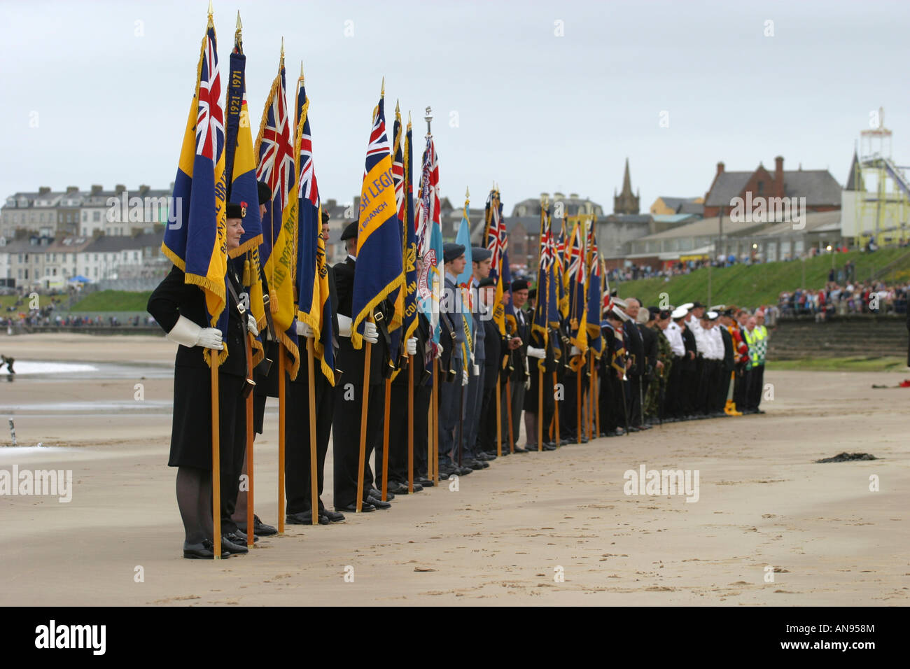 royal british legion commemoration display on beach Portrush Air Display and D Day commemoration ...