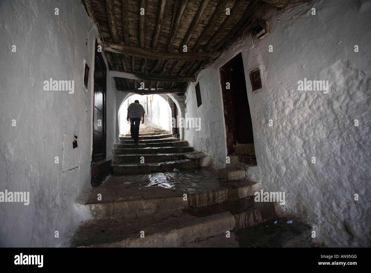 Alleyway in the medina, Tetouan, Morocco Stock Photo - Alamy