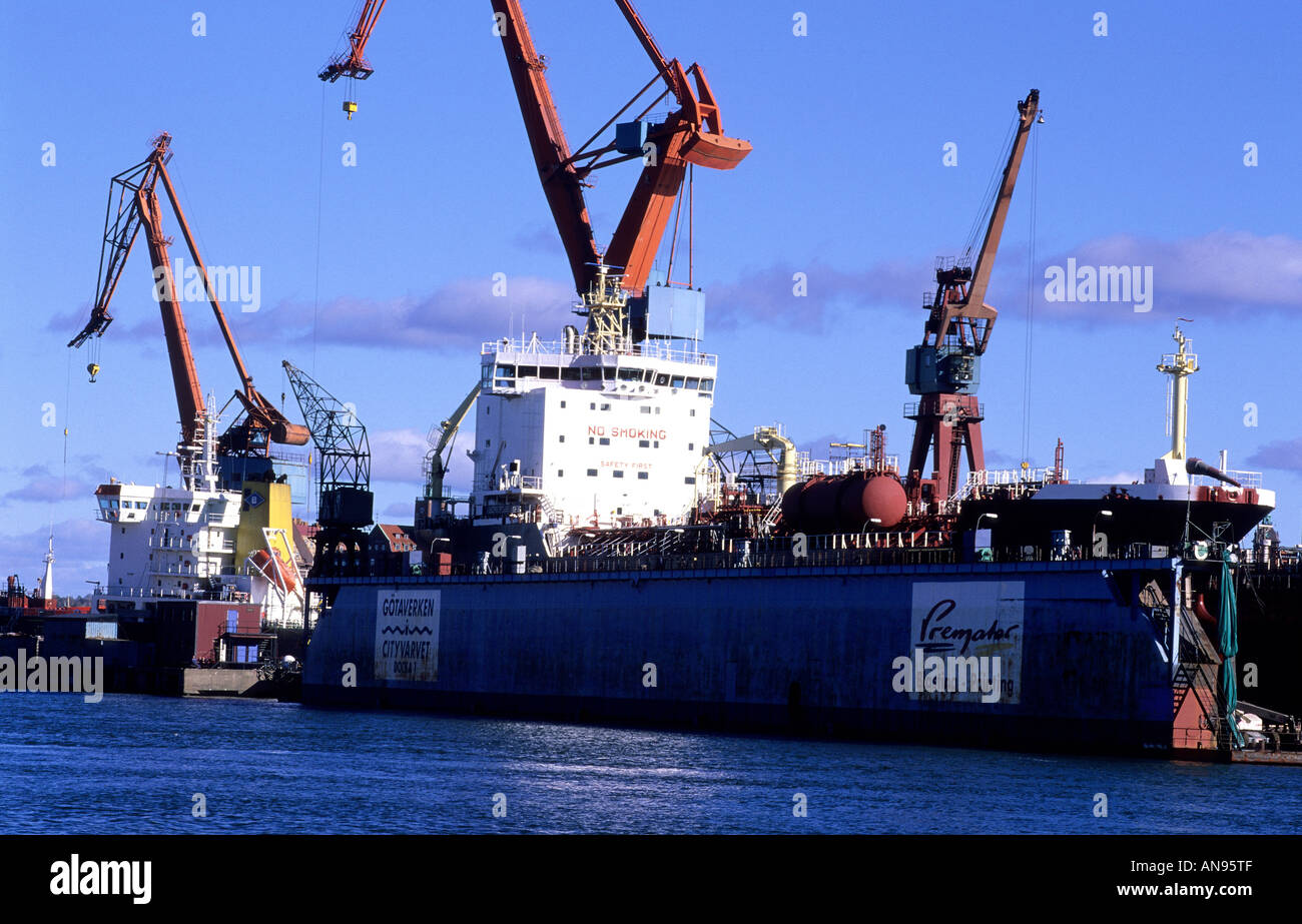 Shipyard. Gothenburg, Sweden Stock Photo - Alamy
