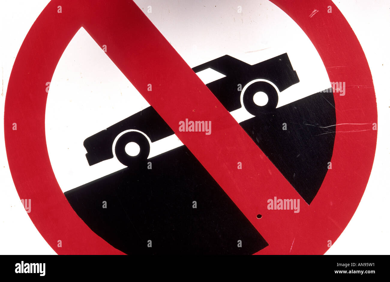 Traffic sign symbolic for No vehicles Stock Photo - Alamy