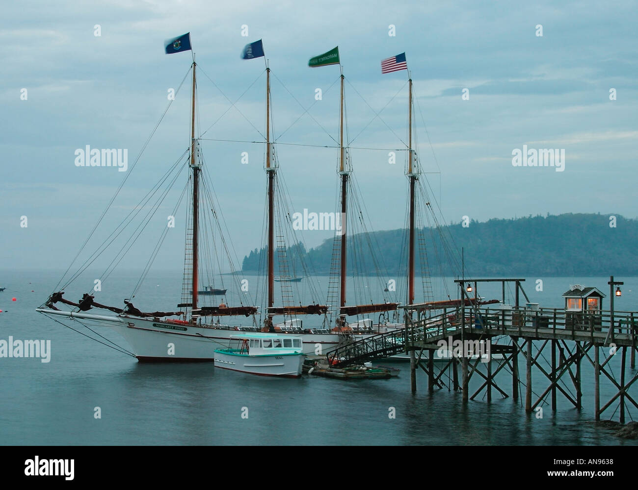 Tall ship bar harbor hi-res stock photography and images - Alamy