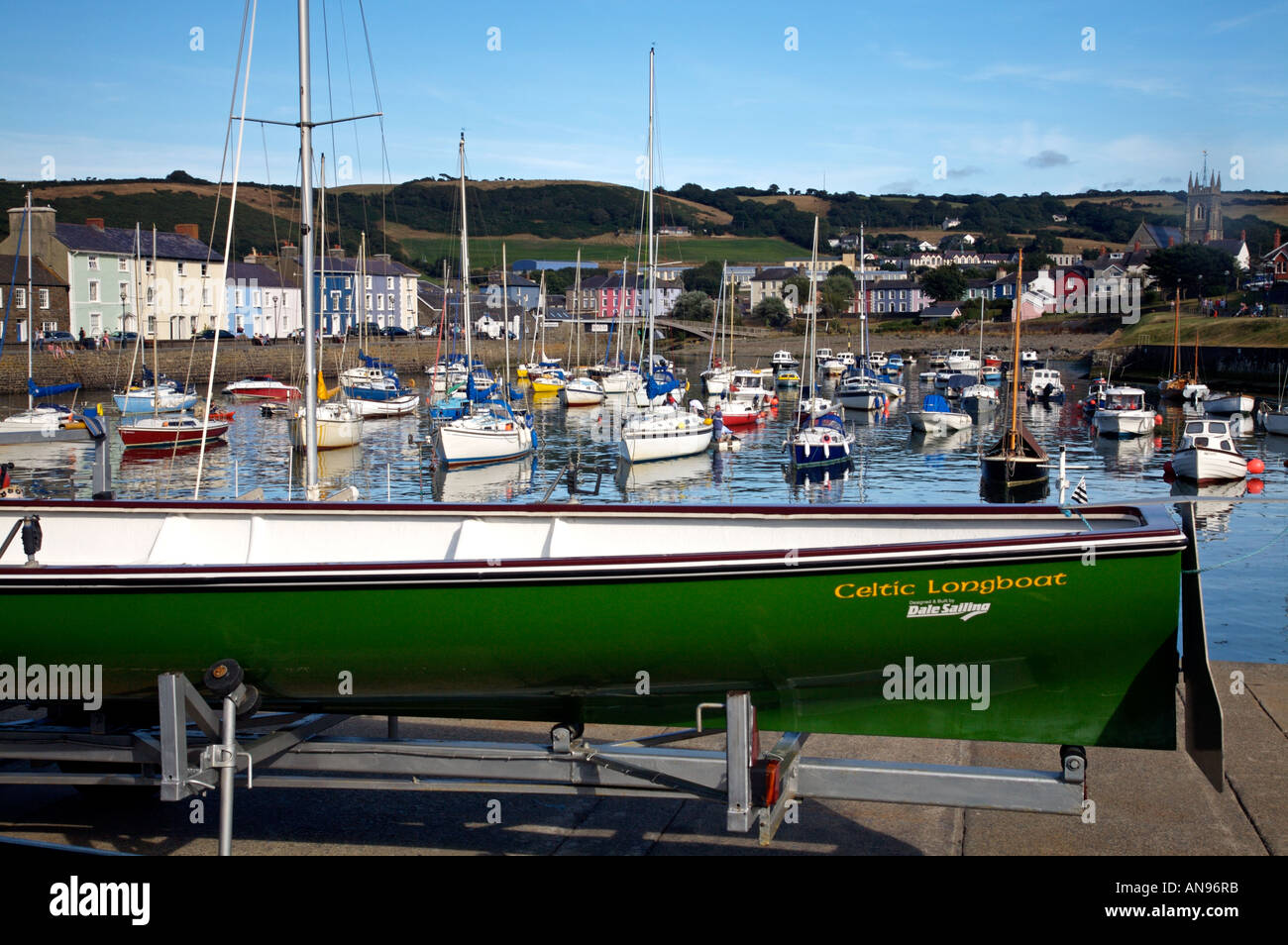 Fishing boats in aberystwyth harbour hi-res stock photography and ...