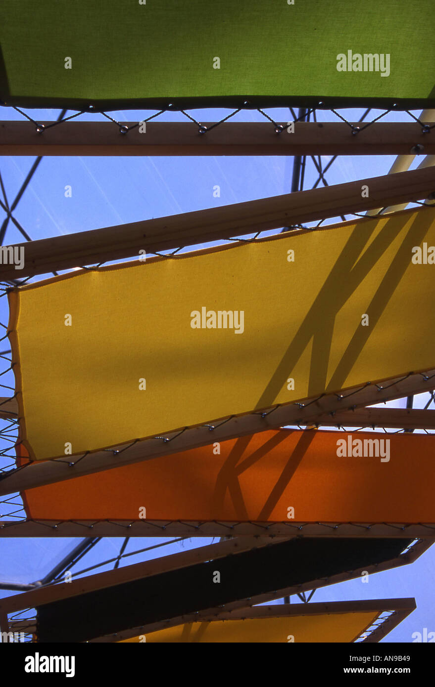 Roof sun shades Stock Photo - Alamy