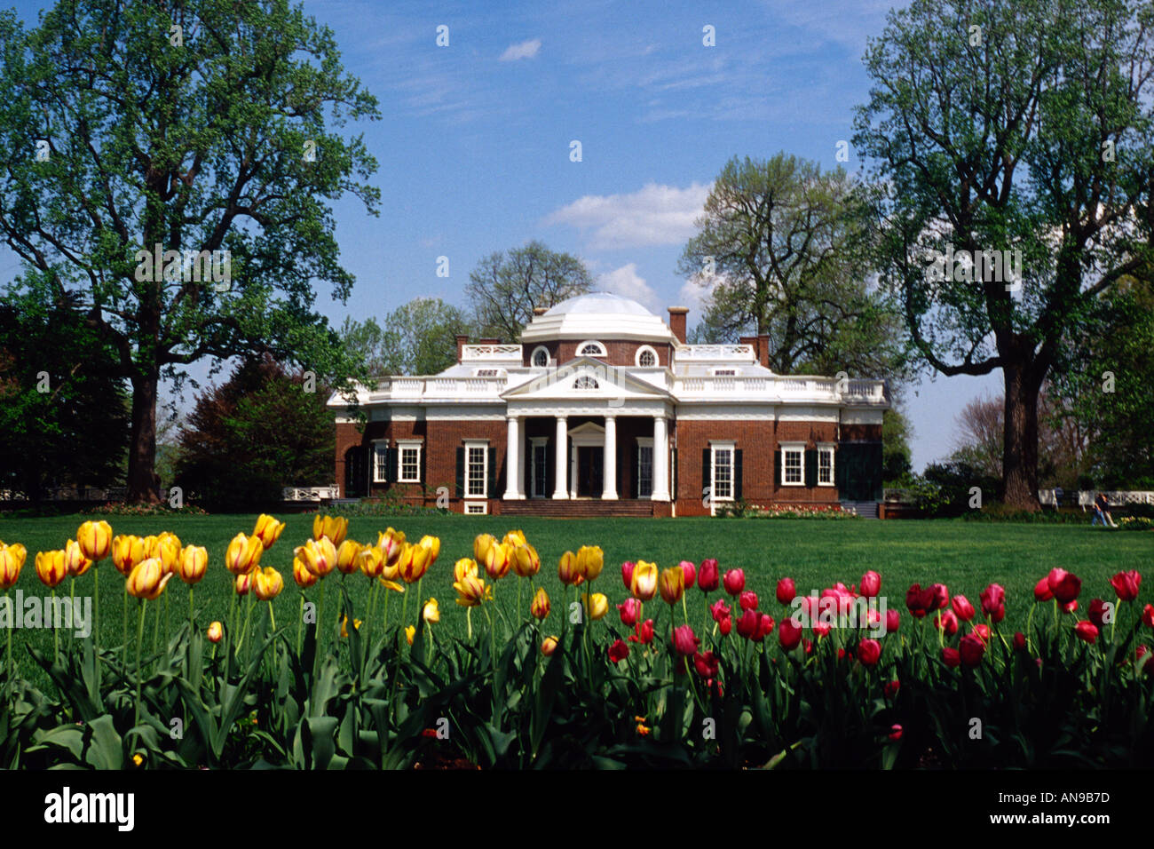 Monticello, Home of Thomas Jefferson, Charlottesville, Virginia Stock ...