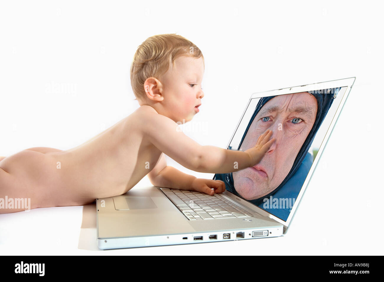 Computer baby Cut Out Stock Images & Pictures - Alamy