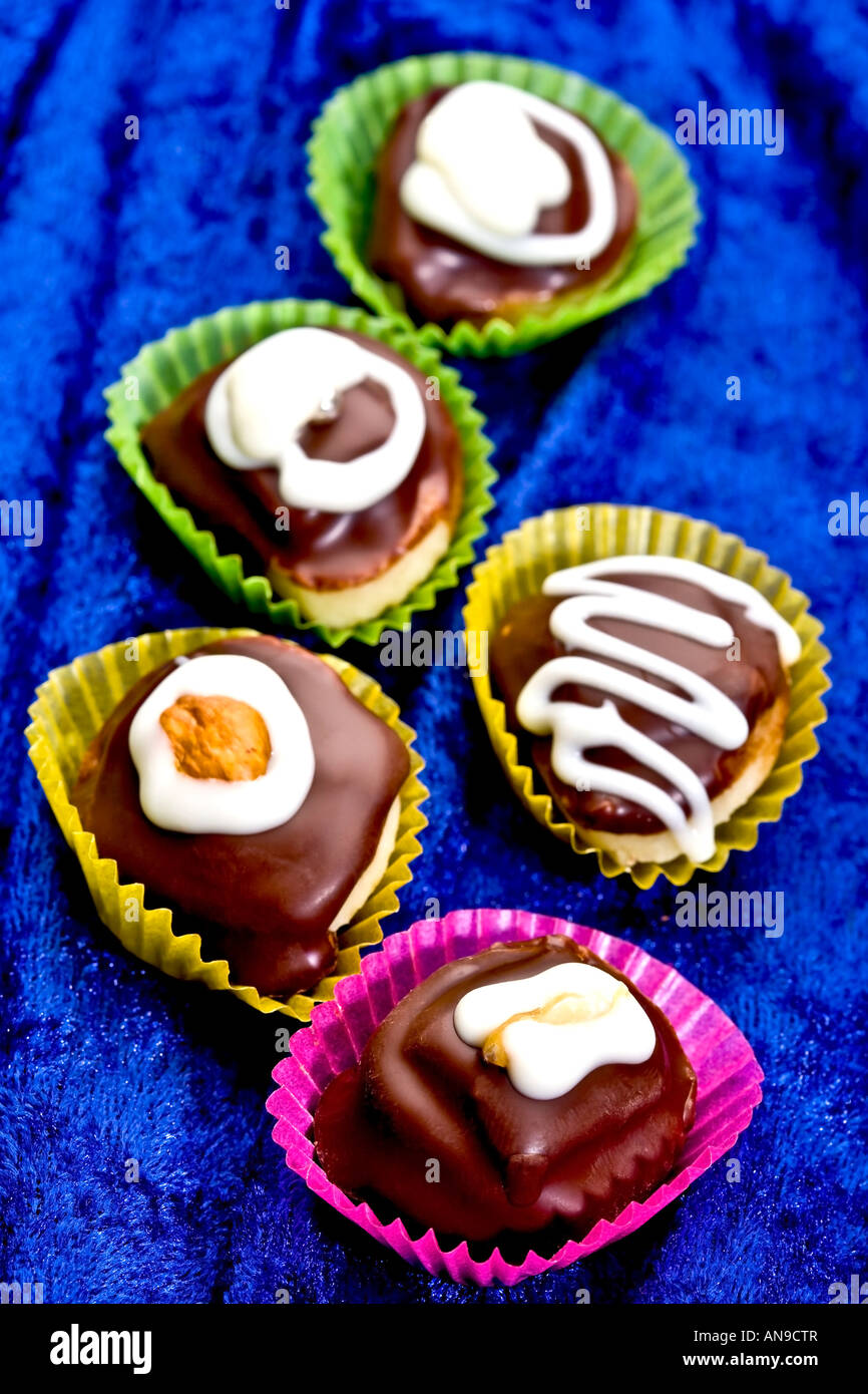 Home made assorted chocolate Stock Photo - Alamy