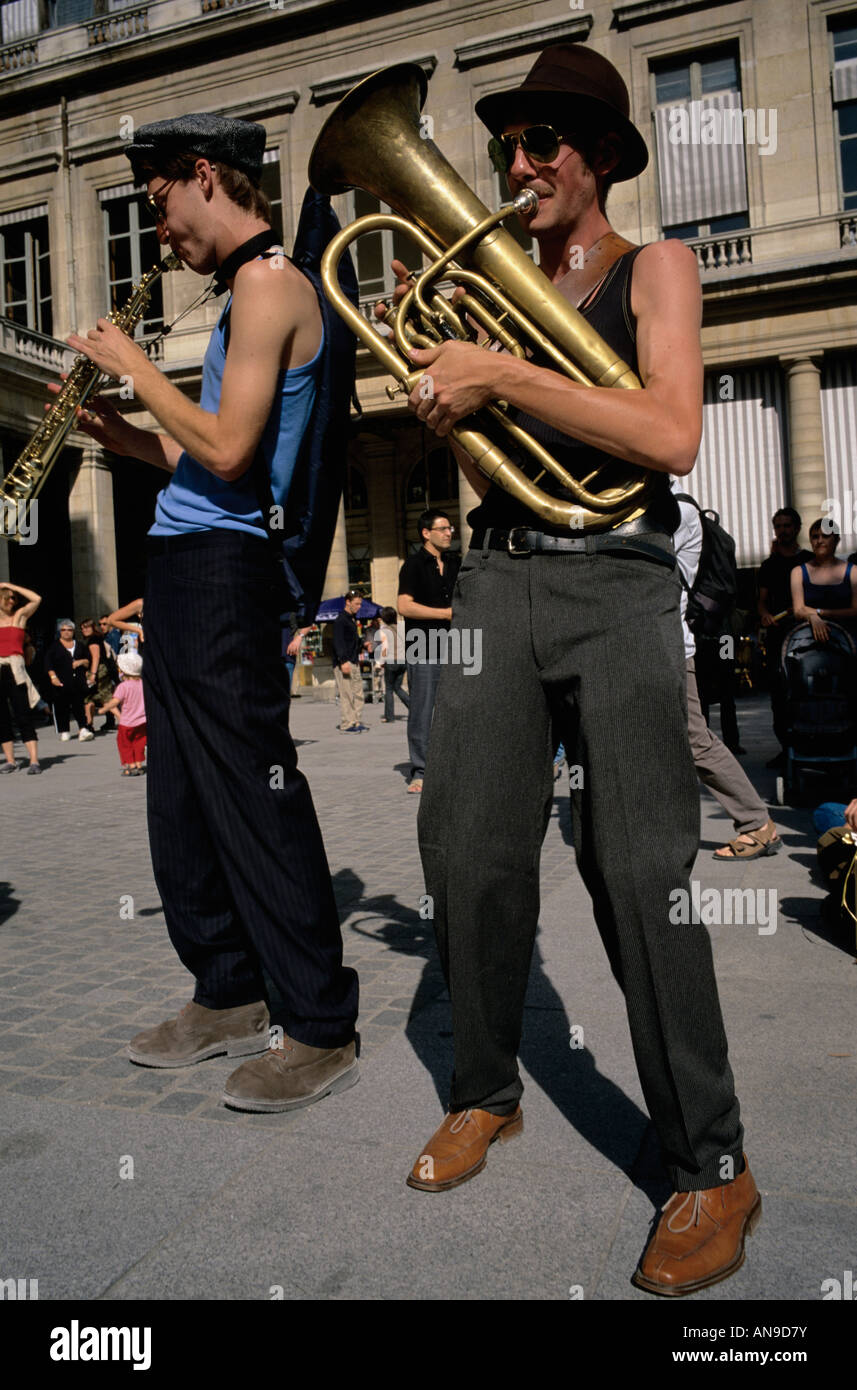 France Paris Palais Royal musicians at la Fete de la Musique 21 June ...