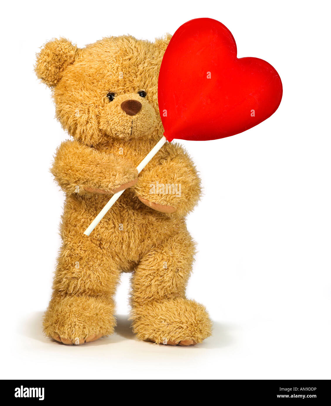 teddy bear with red heart Stock Photo - Alamy