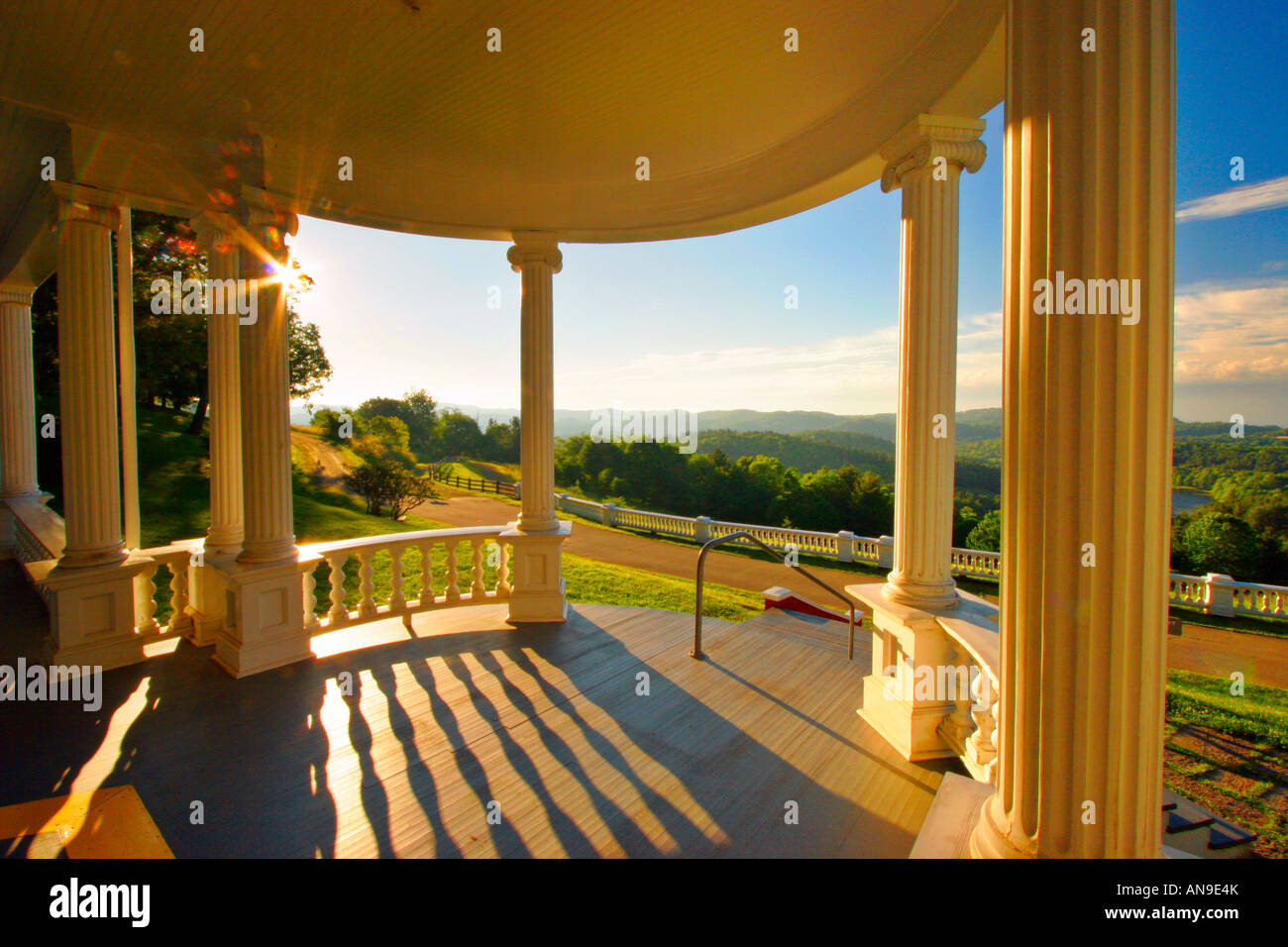 Moses Cone Mansion Porch, Moses Cone Memorial Park, Blue Ridge Parkway ...