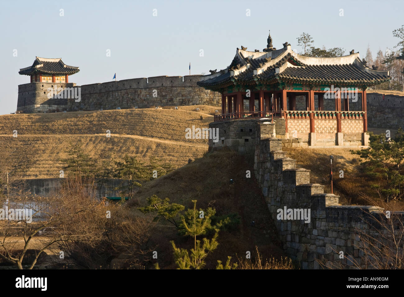 Bukgongsimdon or Watchtower Hwaseong Fortress Suwon South Korea Stock ...