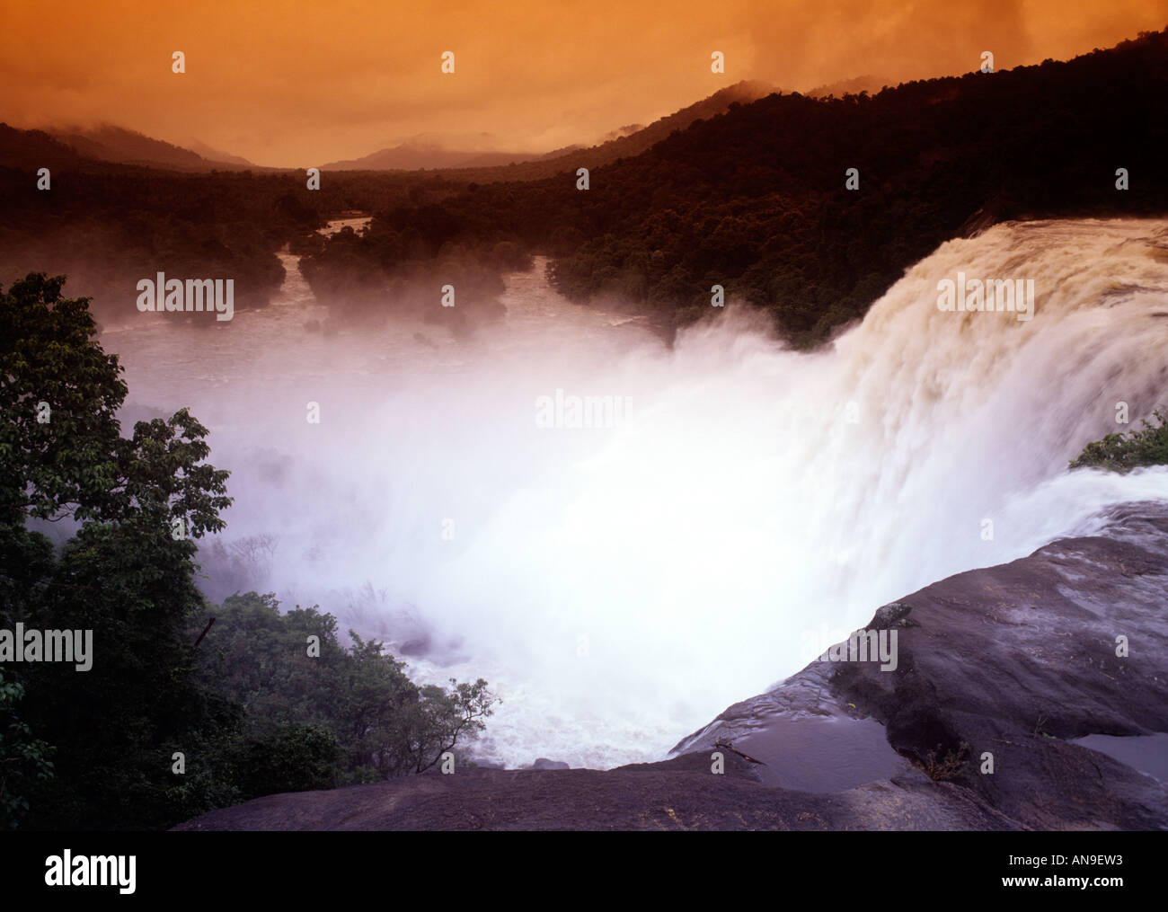 ATHIRAPPILLY WATERFALLS KERALA Stock Photo - Alamy