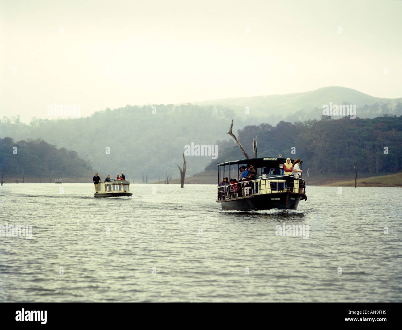 BOATING IN THEKKADY Stock Photo - Alamy