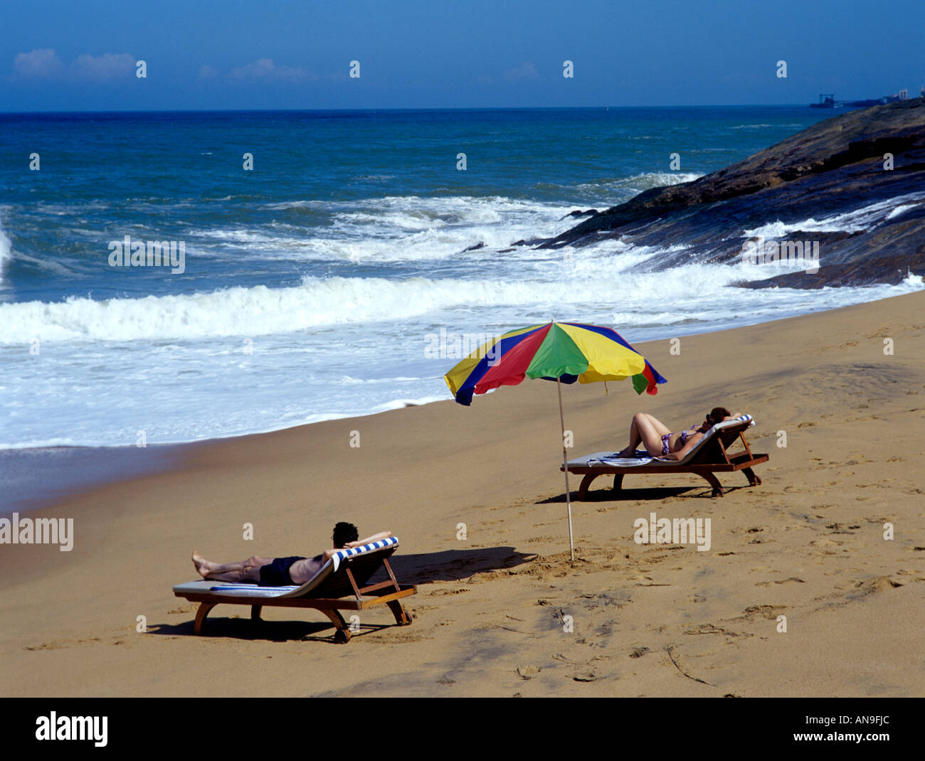 BEACH IN KOVALAM TRIVANDRUM Stock Photo - Alamy