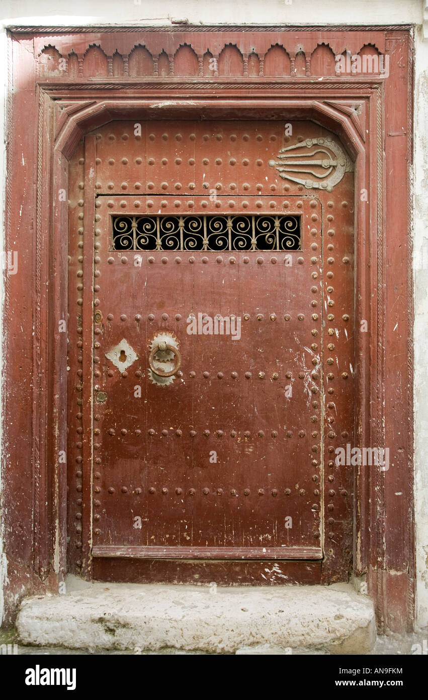 Traditional wooden door, medina of Tetouan, Morocco Stock Photo - Alamy