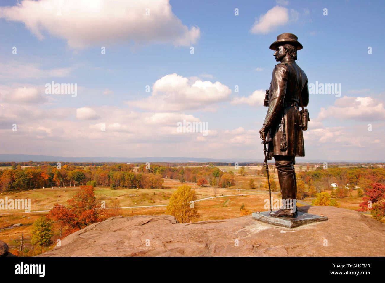 Major General Gouverneur K. Warren Statue, Little Roundtop, Gettysburg ...