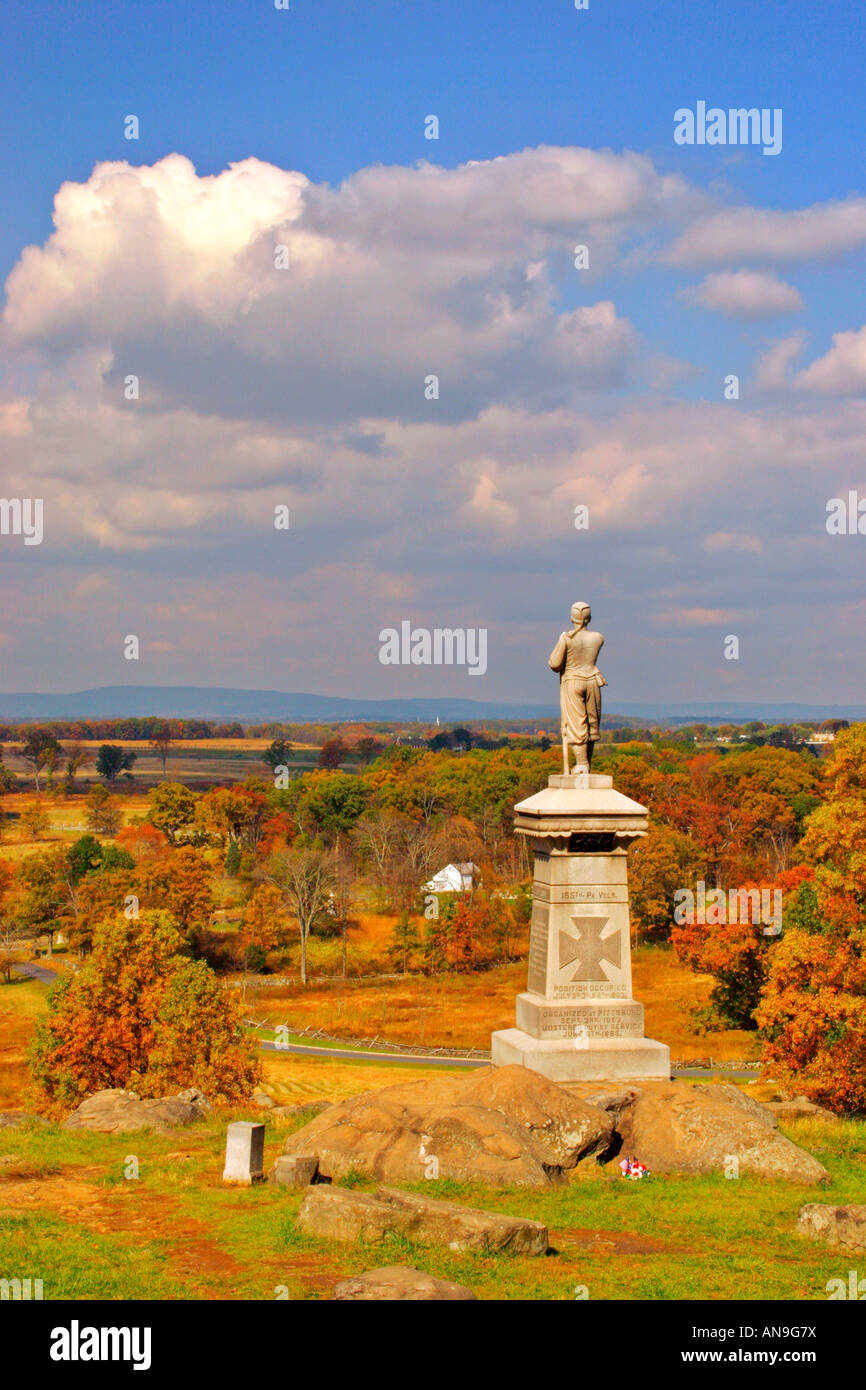 The gettysburg battlefield fall hi-res stock photography and images - Alamy