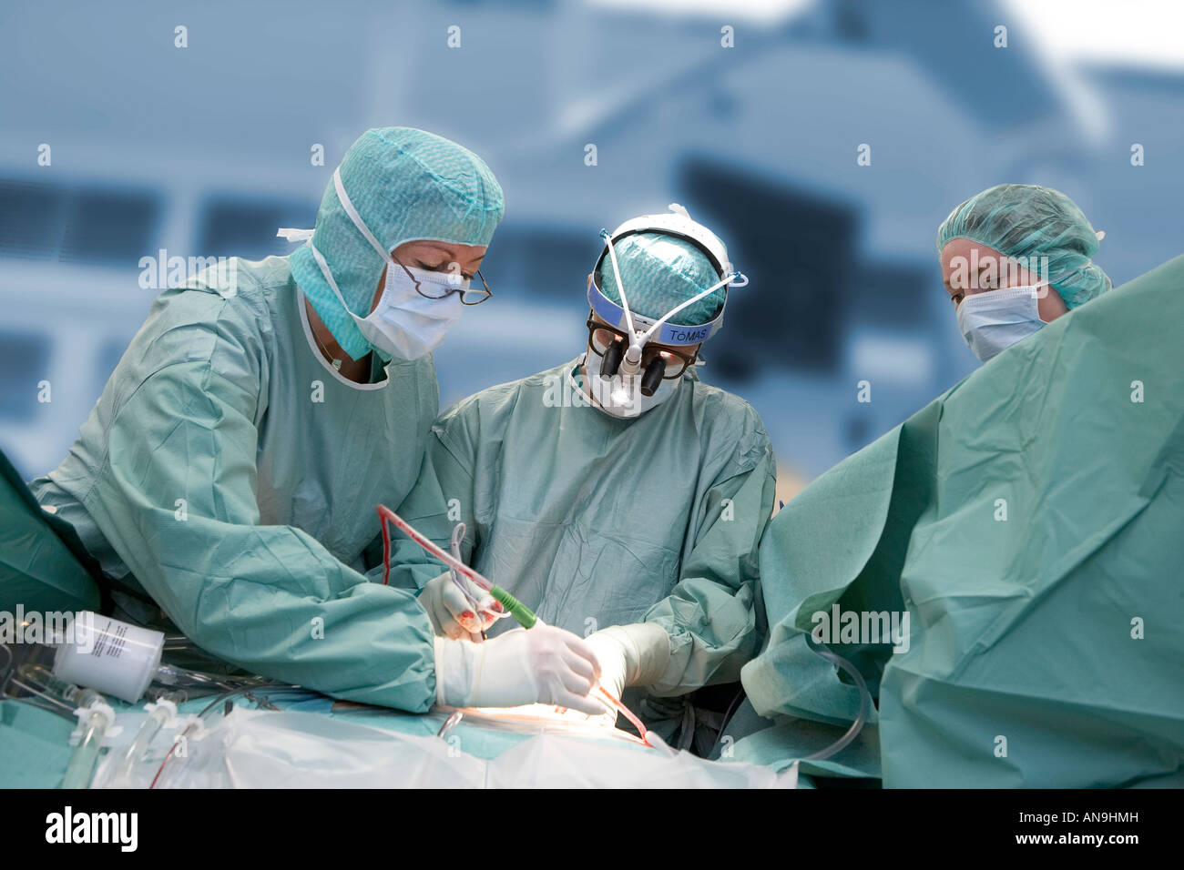 Team Performing Bypass Surgery Stock Photo - Alamy