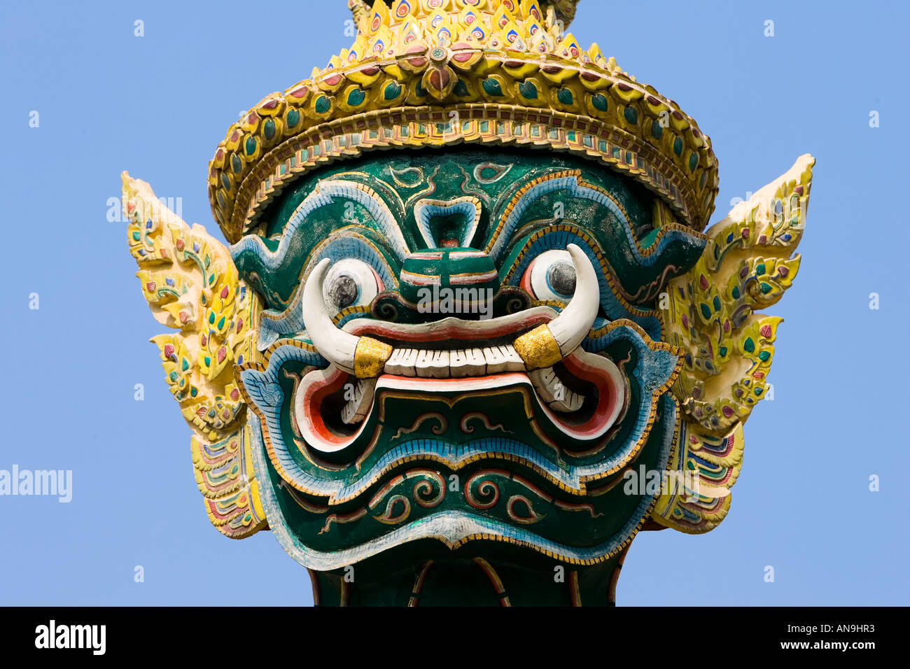 Demon Giant statue at The Grand Palace Complex Bangkok Thailand Stock ...