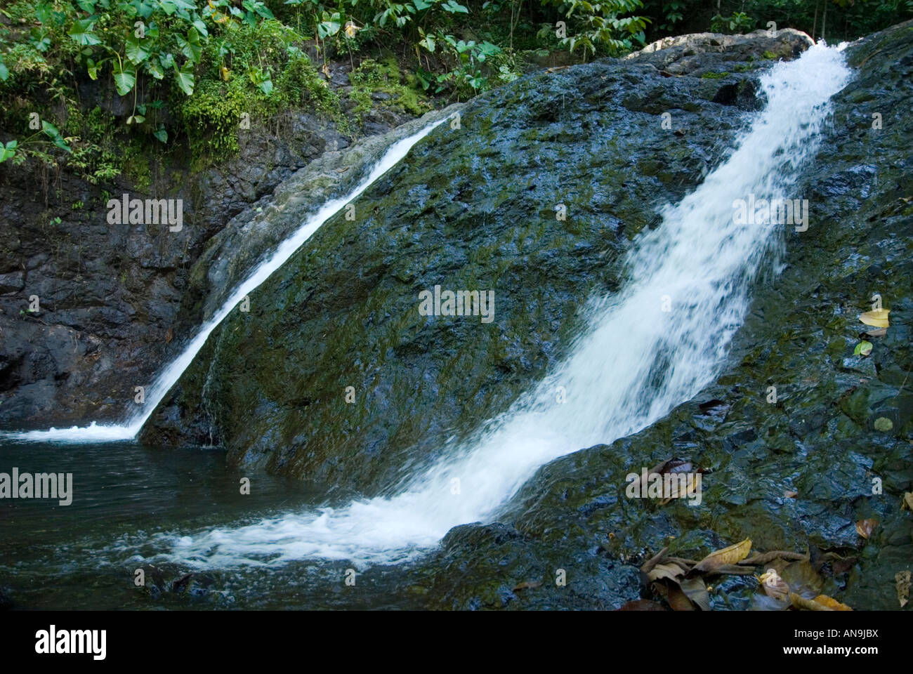 Papaseea THE SLIDING ROCKS samoa apia waterfall water fall basins slide ...