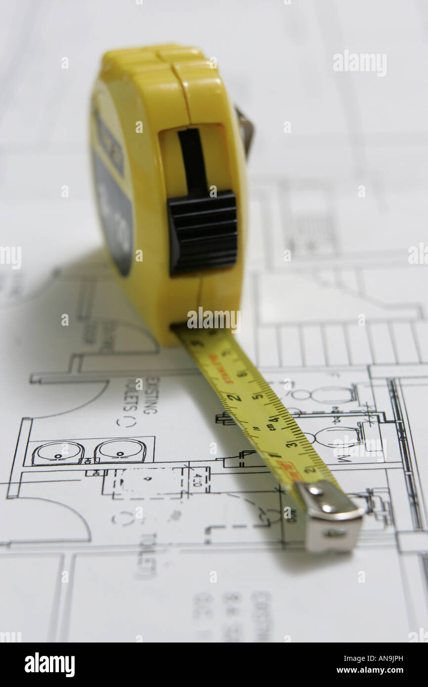 House plans and measure hi-res stock photography and images - Alamy