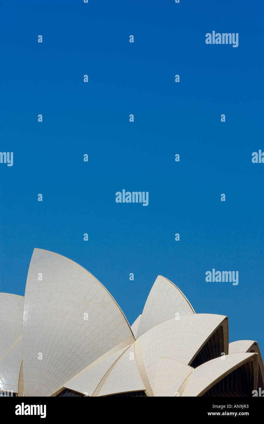 Opera house architecture sky detail roof curve tiles pattern blue hi ...
