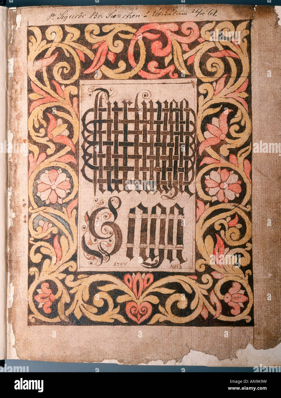 Iceland saga manuscript hi-res stock photography and images - Alamy