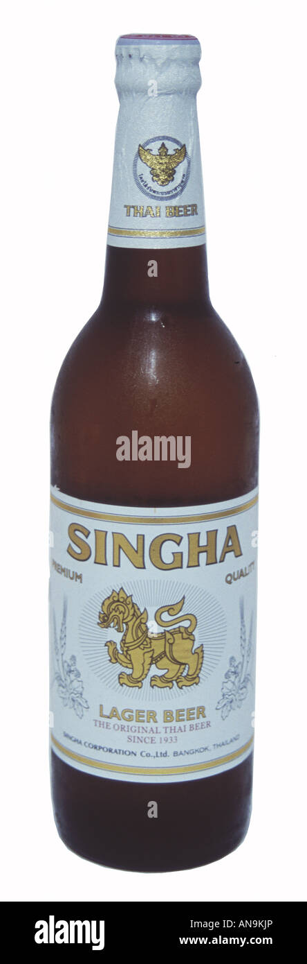 Singha , Thai beer Stock Photo - Alamy
