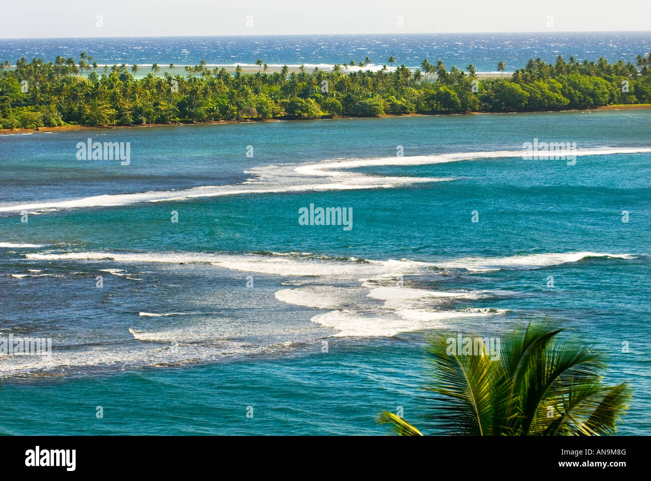 SAMOA island blue green waters sea sun South southsea sea Pacific wild ...