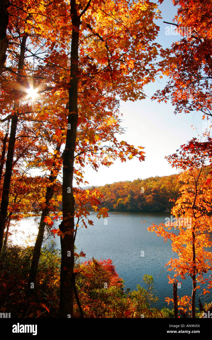 Sherando Lake, George Washington National Forest, Virginia, USA Stock ...