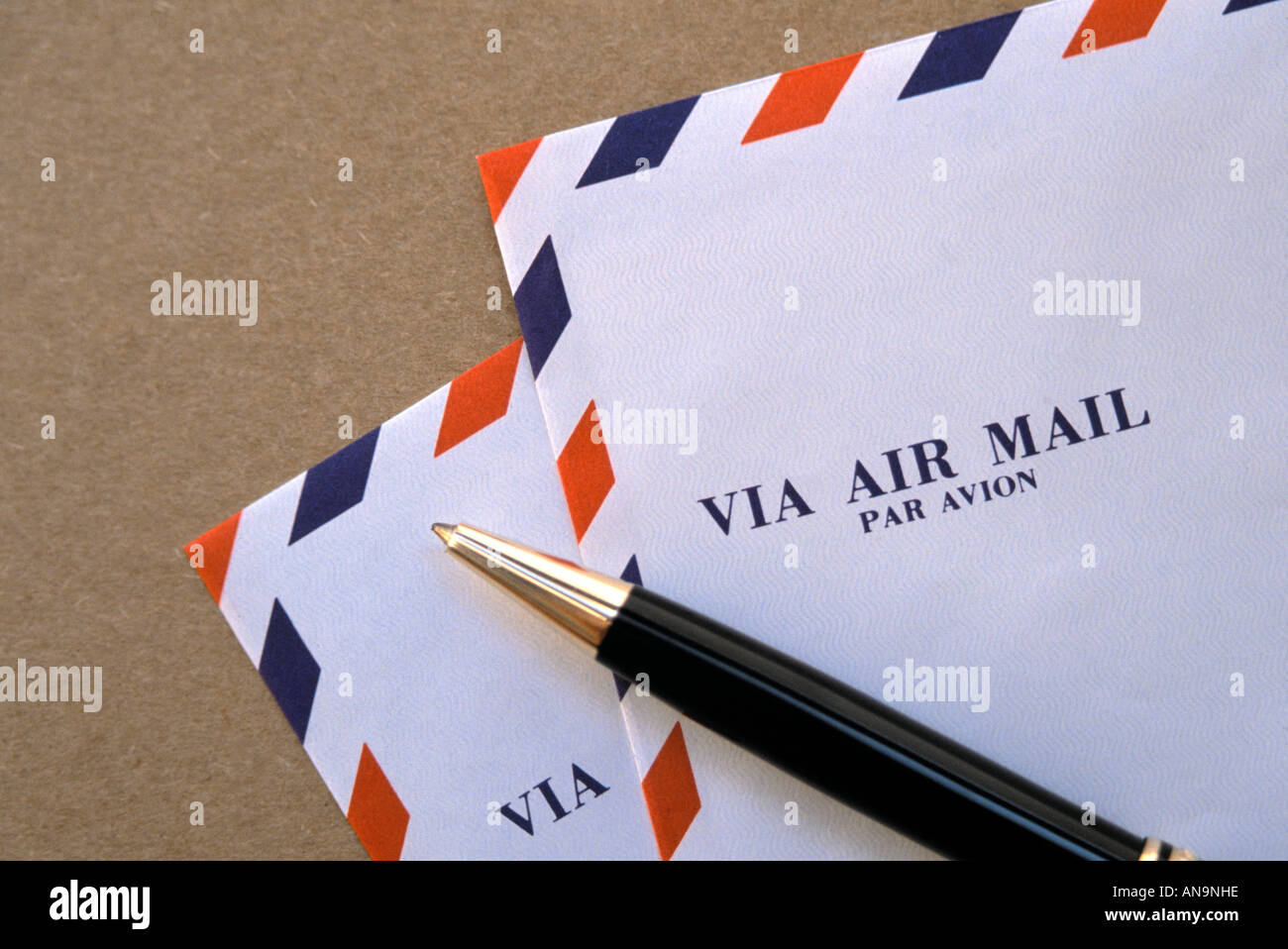 Air mail envelopes hi-res stock photography and images - Alamy