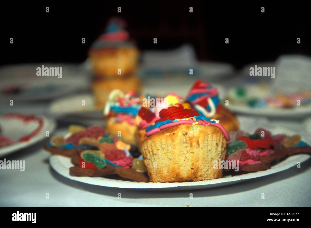 Children s cakes on display at a food fair Stock Photo - Alamy