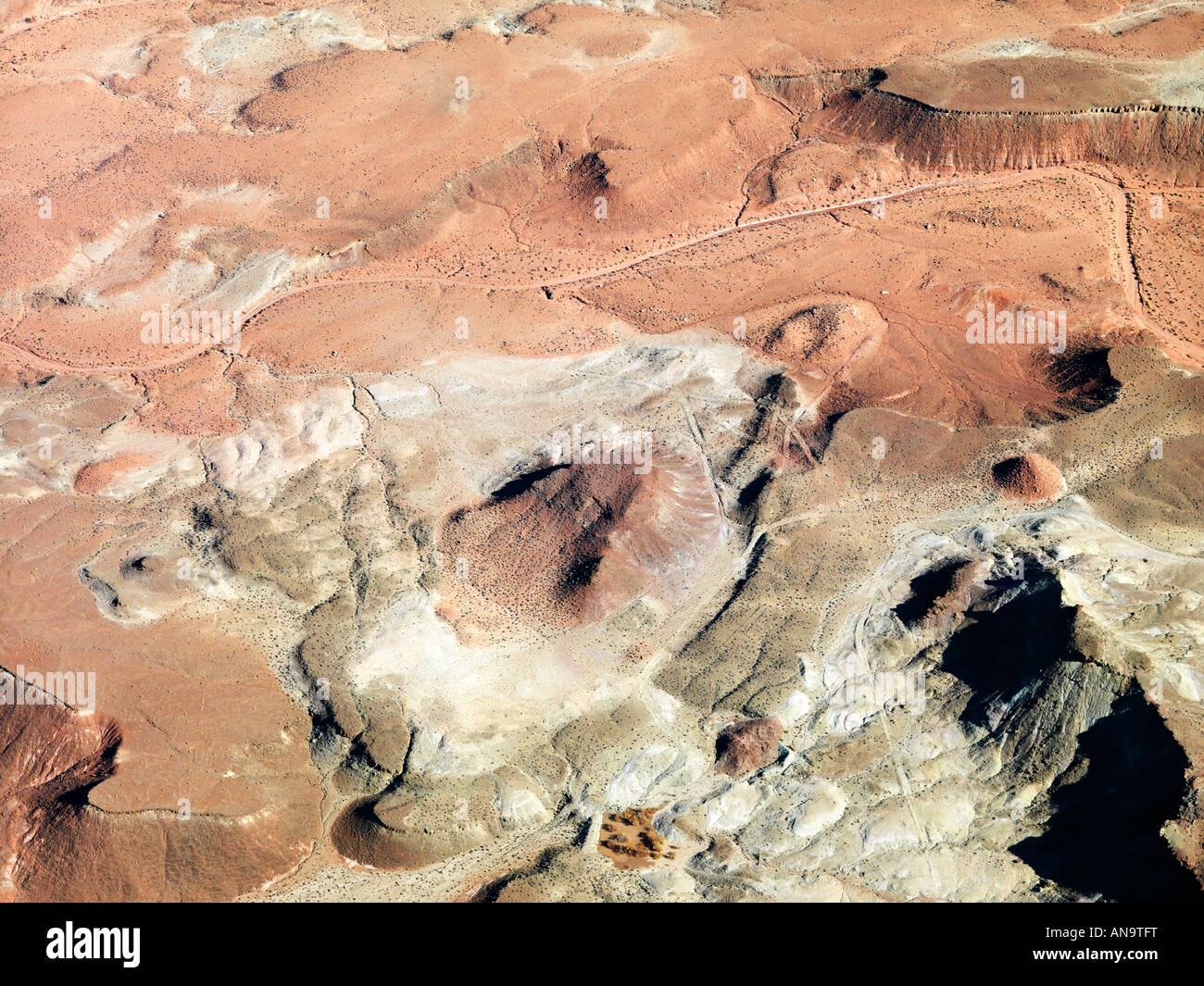Aerial view of Utah Canyonlands with landforms Stock Photo - Alamy