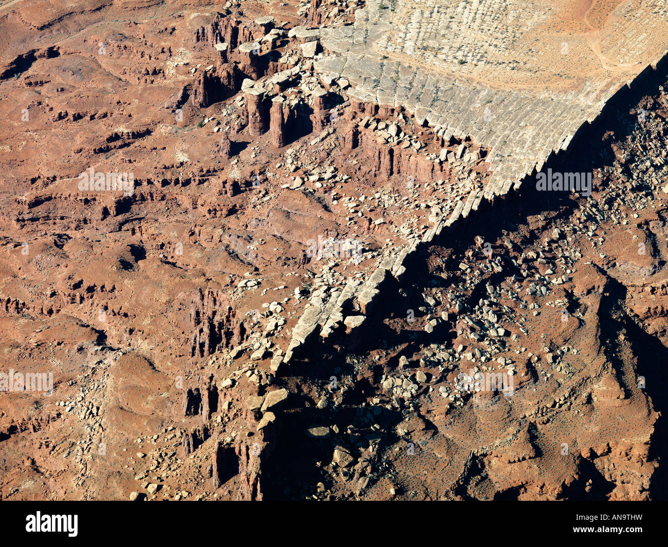 Aerial view of Utah Canyonlands with landforms Stock Photo - Alamy