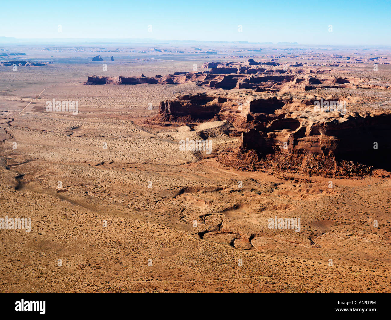 Aerial view of Arizona desert canyon landscape Stock Photo - Alamy