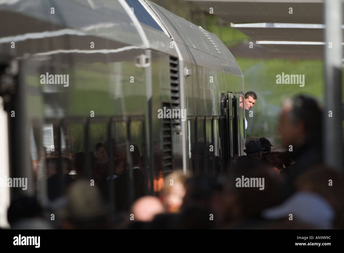 Train driver leaning out of window hi-res stock photography and images ...