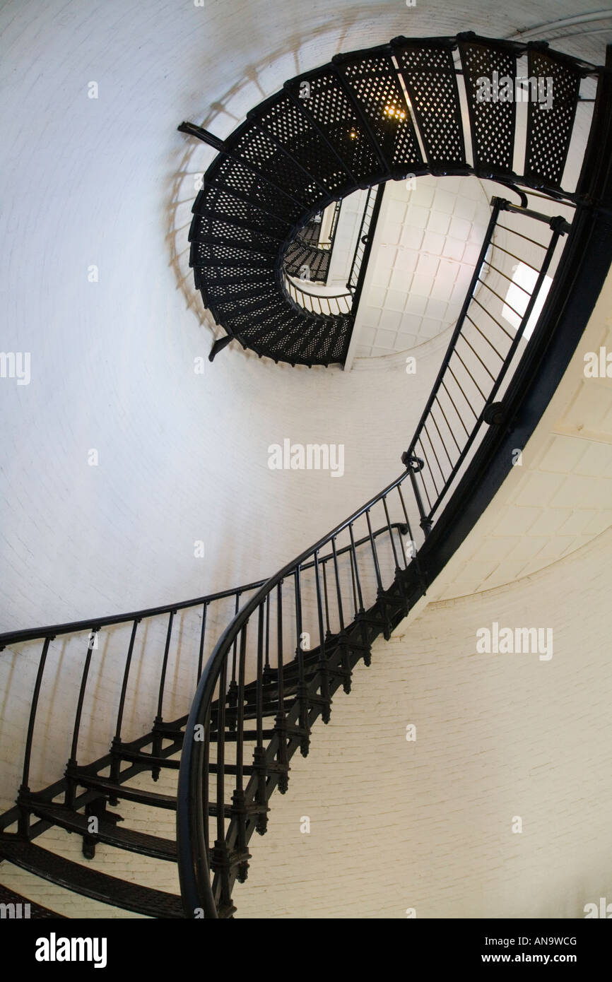 steps inside lighthouse to top St Augustine Lighthouse and Museum St Augustine Florida a Stock ...