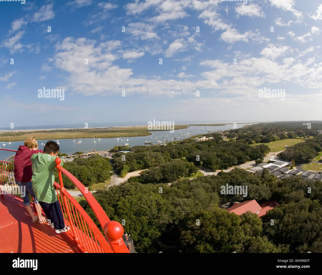 Observation deck of St Augustine Lighthouse and Museum St Augustine ...