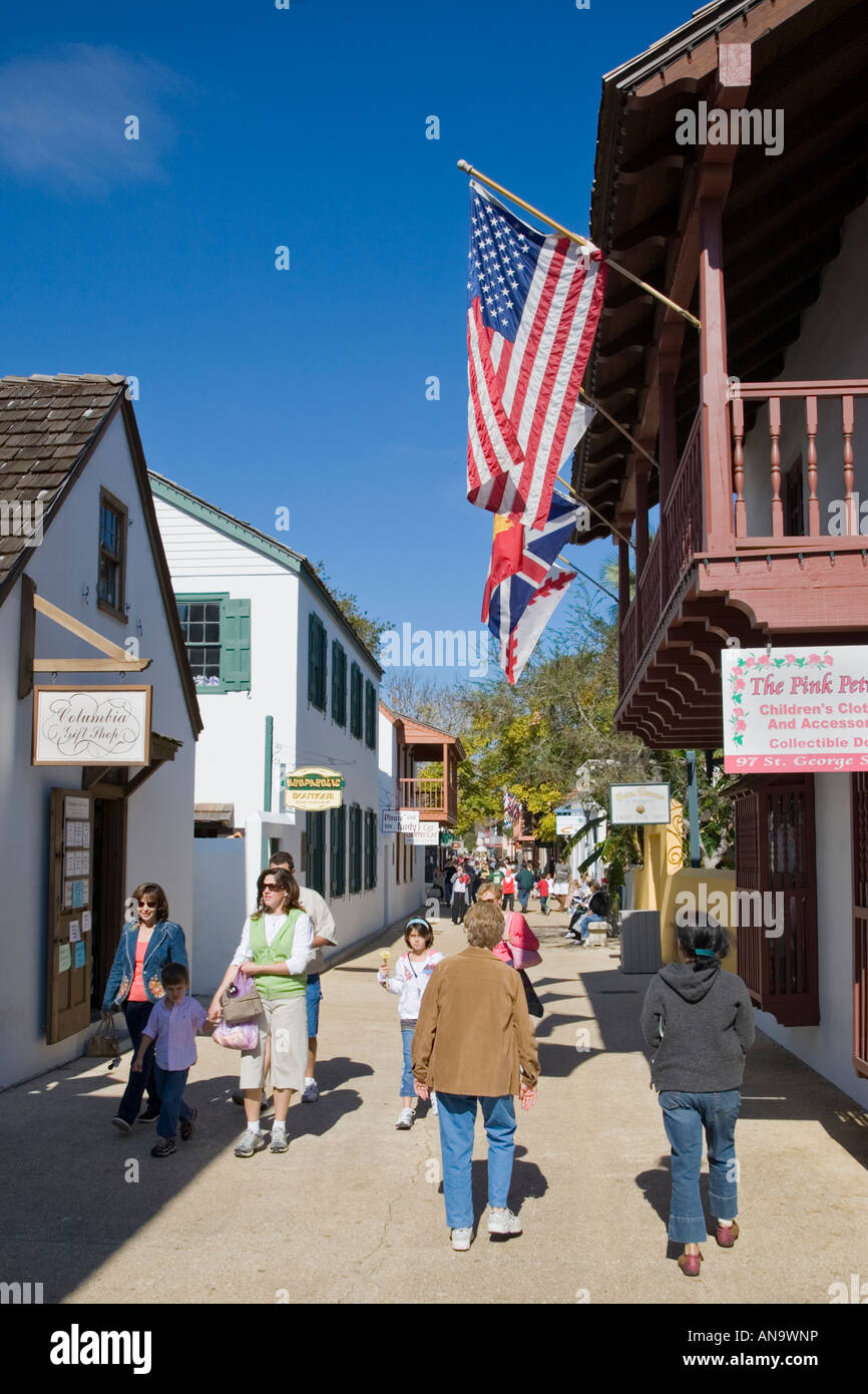 St George Street St Augustine Florida Stock Photo - Alamy