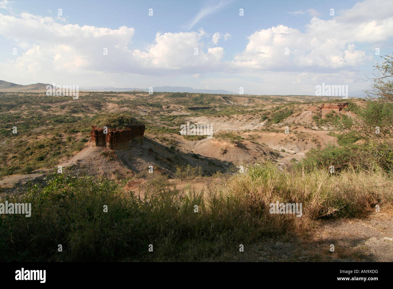 View of Oldupai (Olduvai) Gorge in the Great Rift Valley, Tanzania ...
