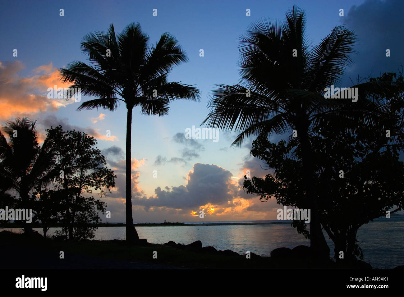 The mouth of the Mossman River at Newell Beach Daintree Australia Stock ...