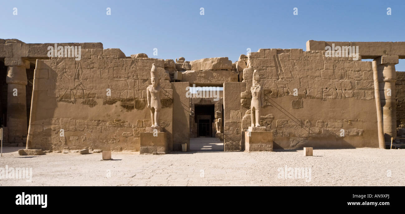 Karnak Temple Luxor Egypt the pylon entrance of the Barque Chapel of ...